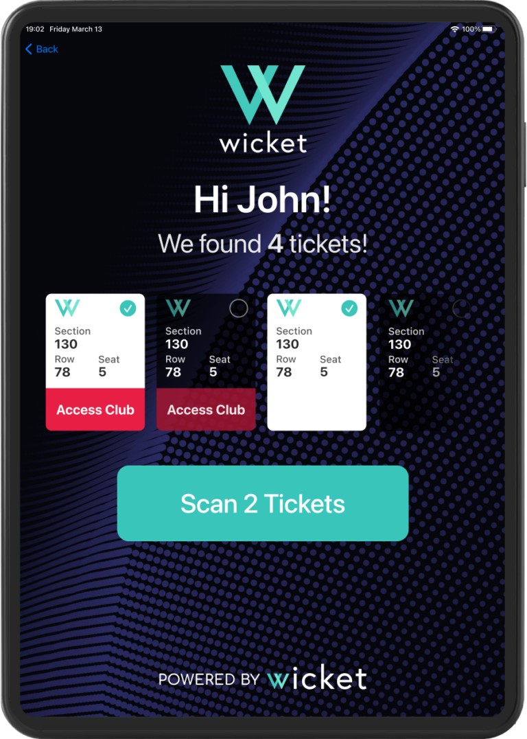 Facial Event Entry | Wicket